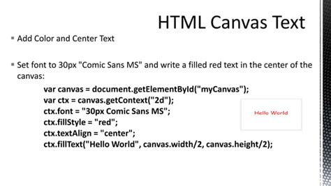 Html5 Canvas Basicspptx Html5 Canvas Basicspptx