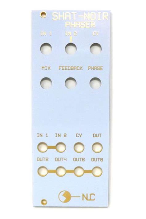 Shat Noir Phaser Panel NonLinear Circuits Modular Addict Synth DIY