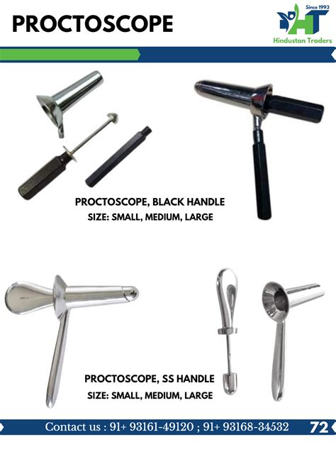 Proctoscope Parts