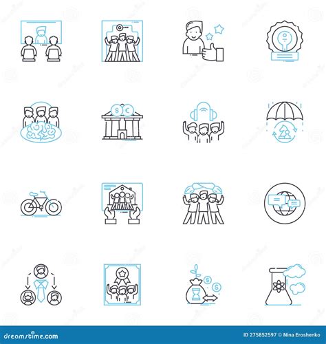 Global Diversity Line Icons Collection Unity Inclusion