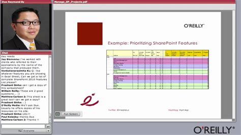 o reilly webcast how to effectively plan execute and control sharepoint projects youtube