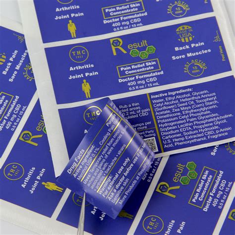 Customized Oil Resistant Pressure Sensitive Extended Content Label Multi Pages Sticker For Food