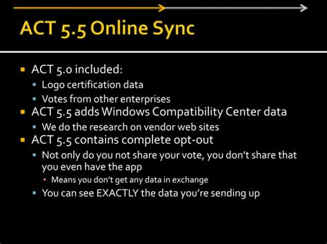 Windows 7 Application Compatibility Toolkit 55 Overview Ppt