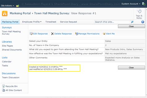 How To Hide User Names In Sharepoint Survey Sharepoint Diary