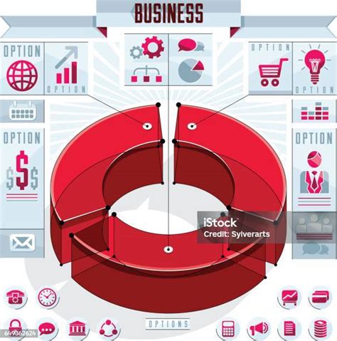 크리에이 티브 Infographics 요소 개념 3d 3 개의 분야 아이디어 벡터 레이아웃 그림 일주 0명에 대한 스톡 벡터 아트 및 기타 이미지 Istock