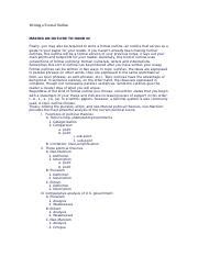 Writing A Formal Outline Doc Writing A Formal Outline MAKING AN OUTLINE TO HAND IN Finally You