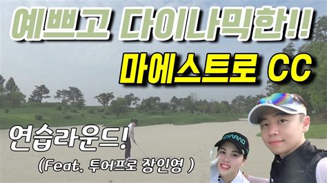 시드전 연습라운드 투어프로 장인영과 함께한 마에스트로cc 동글이골프tv Youtube