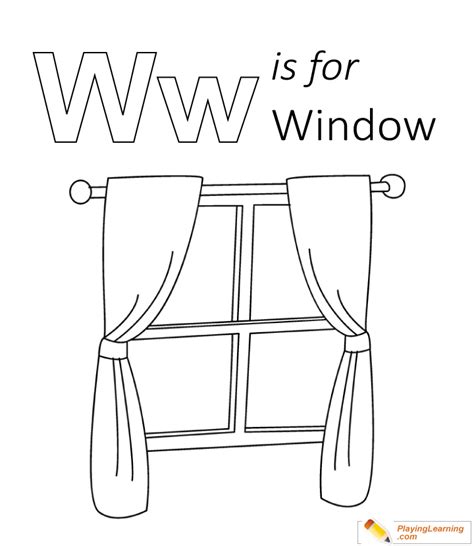 Window Coloring Sheet 2025