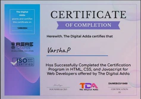Varsha P On Linkedin Learningneverstops Webdevelopmentjourney Html