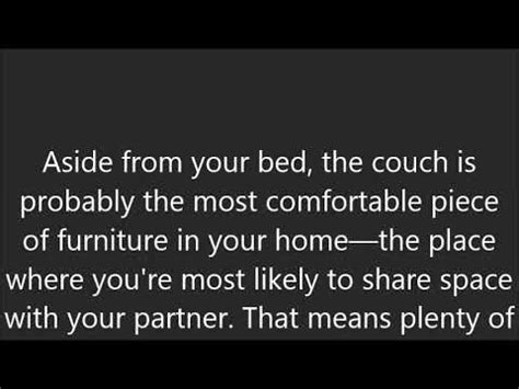 The 5 Best Positions For Couch Sex Youtube