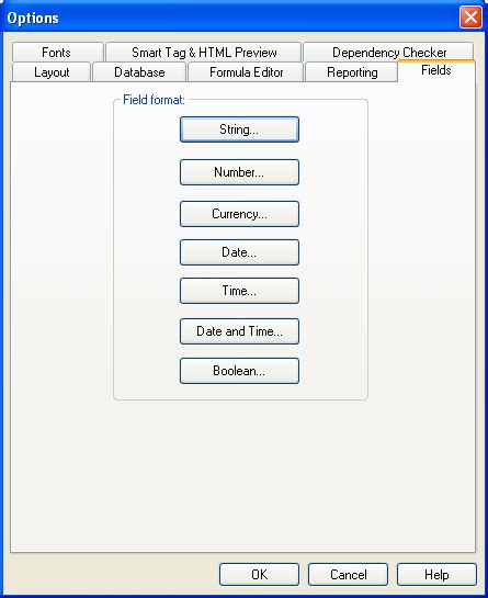 203 Setting The Default Format Options Crystal Reports Online Training