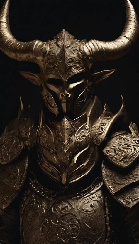 A Close Up Of A Statue Of A Horned Man With Horns Seaart Ai