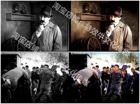 视频照片图片上色调色修复黑白变彩色画质增强变清晰度提升老电影 虎窝淘