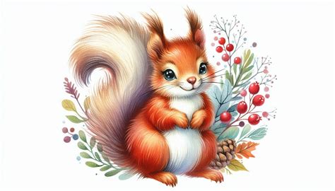 Sweet Squirrel Graphic By Mail Skygroup · Creative Fabrica