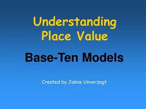 PPT Understanding Place Value PowerPoint Presentation Free Download ID 314976