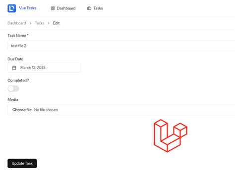 Vue Laravel 12 Starter Kit Crud Project