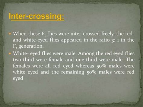 Sex Linked Inheritance Pptx