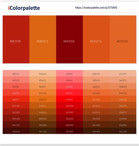 240 Latest Color Schemes With Rust Color Tone Combinations 2024 IColorpalette