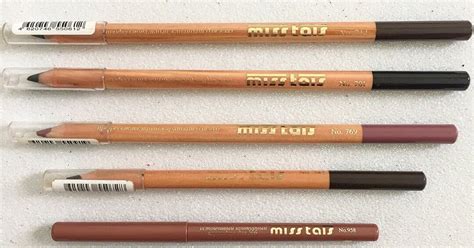 Mybeautyradiance Карандаши для глаз губ и бровей от Miss Tais свотчи популярных оттенков