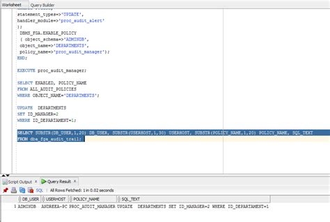 Oracle Db Security How To Perform Database Auditing