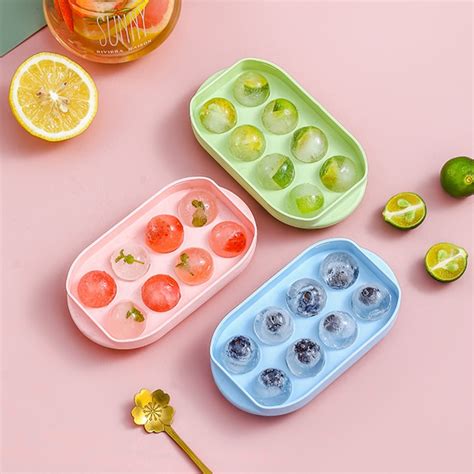 냉동 위스키 구형 아이스 큐브 식품 등급 실리콘 둥근 공 보관 아이스 박스 아이스 하키 몰드 만들기 Aliexpress