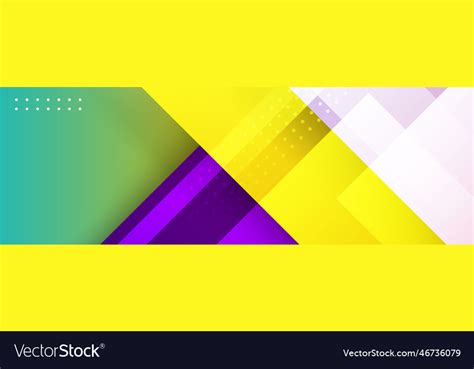 Abstract Colorful Polygon Banner Design Template Vector Image