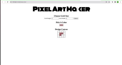 GitHub Palashkumar Pixel Art Maker Built A Single Page Web App That Allows Users To Draw