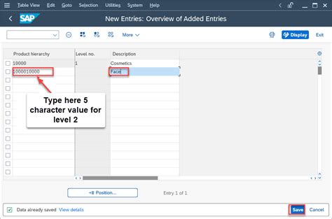 Configure Product Hierarchy In SAP Material Master
