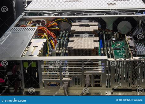 The Server Installed In The Data Center Stock Photo Image Of Indoors Business
