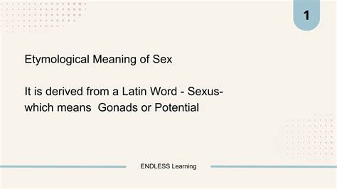 Presentation On Sex Gender Sexual Division Of Labour Pptx