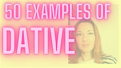 Russian Dative Case Examples Only 🔥 Youtube