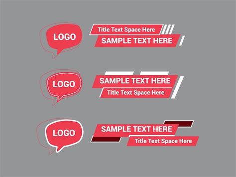 Premium Vector Vector Lower Third For Television News Bar Design Template Lower Third News And