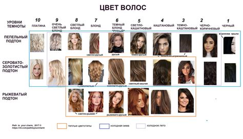 Цвет волос для разных цветотипов Мягкая осень Волосы Цвет волос