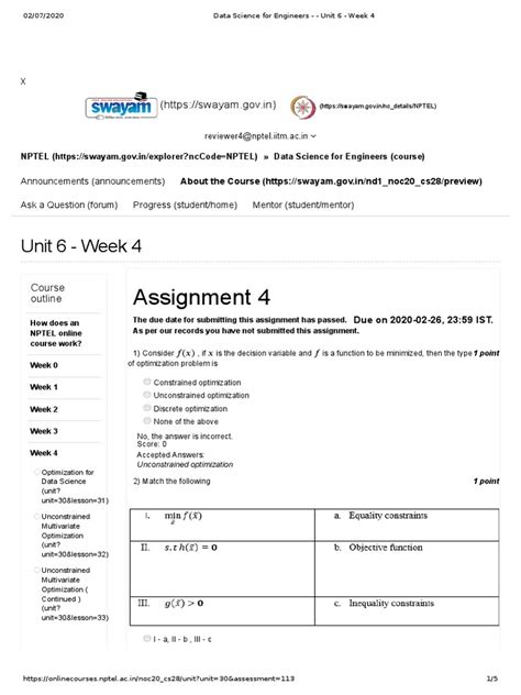 Assignment 4 Unit 6 Week 4 Pdf Mathematical Optimization Linear Programming