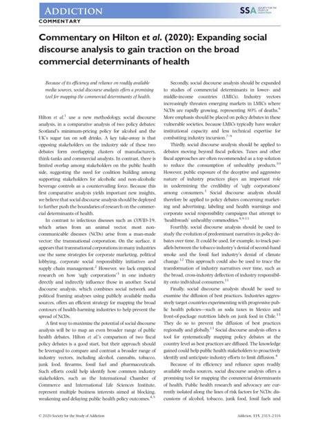 pdf commentary on hilton et al 2020 expanding social discourse