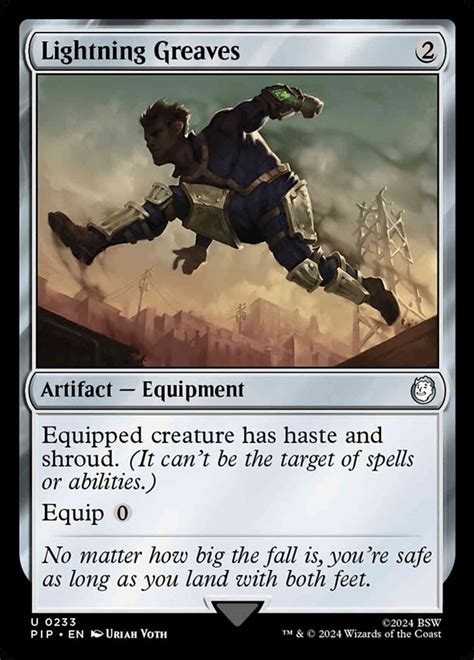 Lightning Greaves Price From Mtg Universes Beyond Fallout