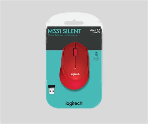 Logitech M331 Silent Plus Red Itmega Lk