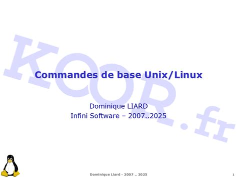 Commandes De Base Unixlinux