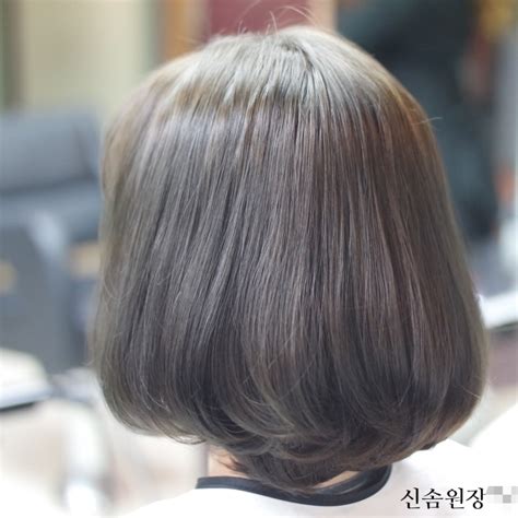 탈색안하고 다크애쉬그레이 염색 네이버 블로그