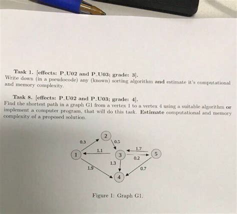 Solved Task 1 Effects P U02 And P U03 Grade 3 Write