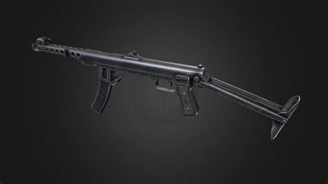 PPS 43 Submachine Gun Buy Royalty Free 3D Model By Riotbreak D0d008a
