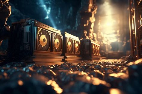 Premium Photo Cryptocurrency Mining Concept