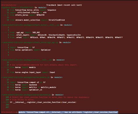 Module Tensorflow Compat V2 Internal Has No Attribute Register