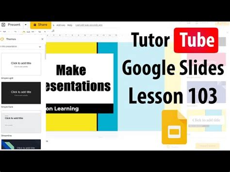 Learn Google Slides Tutorial Lesson 103 Voice Type Mind Luster