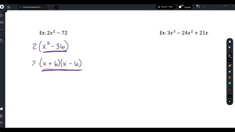 Multi Step Factoring Youtube
