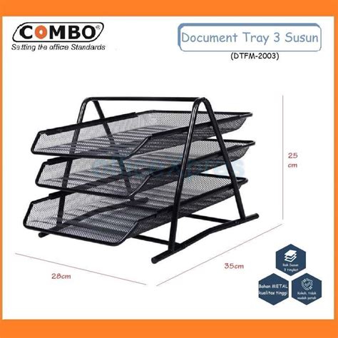 Jual Rak Besi 3 Susun File Document Tray 3 Layer Document Tray Besi