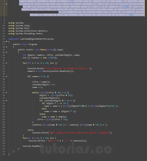 Arrays VisualStudio C Cantidad Digito De Verificacion Tutorias Co