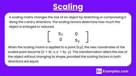 Unit 44 Describing The Impact Of A Transformation Matrix On A Graphical Object Notes