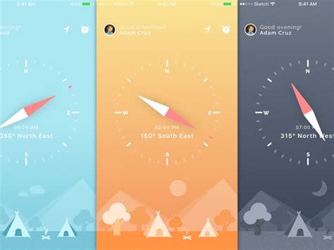 Compass Ui And Iphone Wallpapers Sketch Freebie Download Free