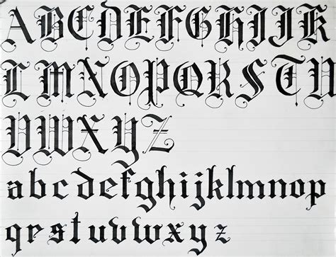 Lowercase Old English Font Printables Templates Free